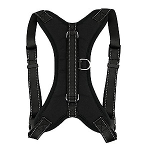 Heavy Duty Adjustable Pet Puppy Dog Safety Harness with Leash Lead Set Reflective No-Pull Breathable Padded Dog Leash Collar Chest Harness Vest with Handle for Small Medium Large Dogs Training Walking