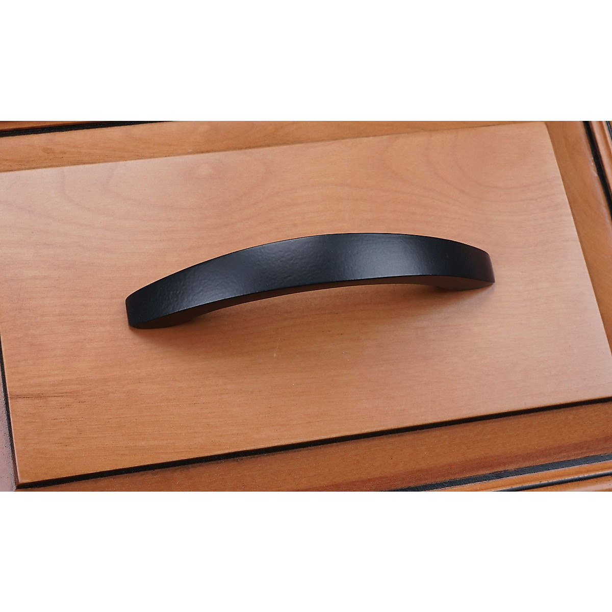 Iron Valley - 4" C2C Arch Cabinet Pull Handle - (10 Pack) - Cast Iron - Black