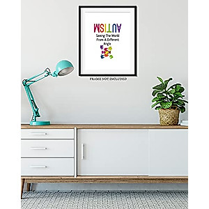 The World From A Different Angle | Autism Awareness Decor | Autism Classroom | Boho Rainbow Decor Classroom | Autism Sign | Autism Art Wall Decor Classroom | Autistic decorations - 8x10 unframed print