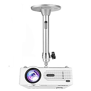 2-Be-Best Universal Mini Projector Mount Mini Projector Ceiling Mounts 7 in / 18 cm 360° Rotation Mini Projectors Wall Mount Holder with Thread Adapters for Projectors CCTV DVR Camera