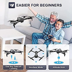 DRONEEYE 4DV13 Drone with 1080P HD FPV Camera for kids Adults, Foldable Mini RC Quadcopter With Waypoint, Functions,Headless Mode,Altitude Hold,Gesture Selfie,3D Flips,Beginners Toys Gifts