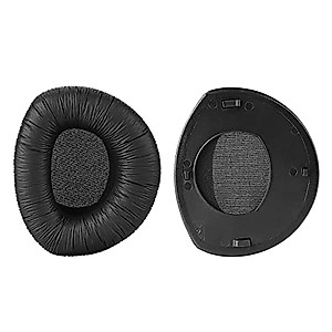 Replacement Ear Pads for Sennheiser RS160, HDR160, RS170, HDR170, RS180, HDR180 Headphones Replacement Ear Cushions, Ear Covers, Headset Earpads (Leatherette/Black)