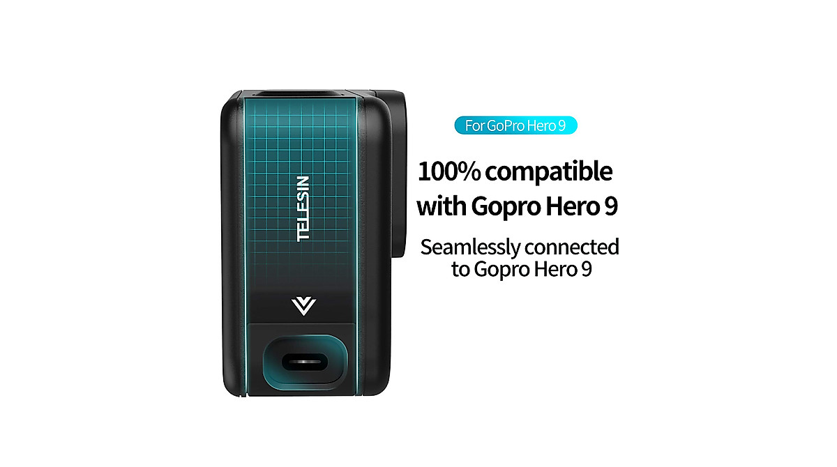 TELESIN Aluminum Battery Door Cover for GoPro Hero Series