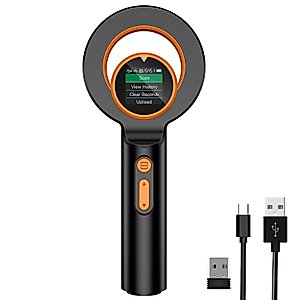 Pet Microchip Scanner,Alacrity 3-IN-1 Connections(2.4GHz Wireless+Bluetooth+USB)Animal Universal Microchip Tag Reader Scanner with 1.44” TFT Screen,800mA*H Rechargeable Battery,240 Pieces Data Storage