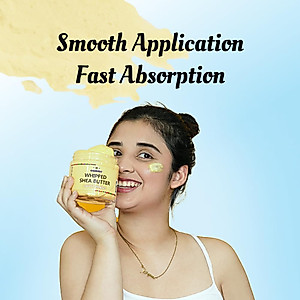 AKWAABA Whipped Shea Butter (Baby Powder) - Nourishes, Moisturizes & Soothes | Pure Shea Butter | No Dyes & Parabens | 12 oz / 340 g