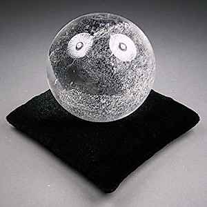 Resonant Energies 5.5 Inch Large Black Velvet Crystal Pillow Display Pad, Square, CPV3L