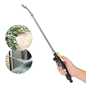 Watering Wand, Water Sprayer, G3/8in Dn10 2-in1 High Pressure Adjustable Water Sprayer Flower Watering Nozzle 22.8in For Gardens Orchards Greenbelts