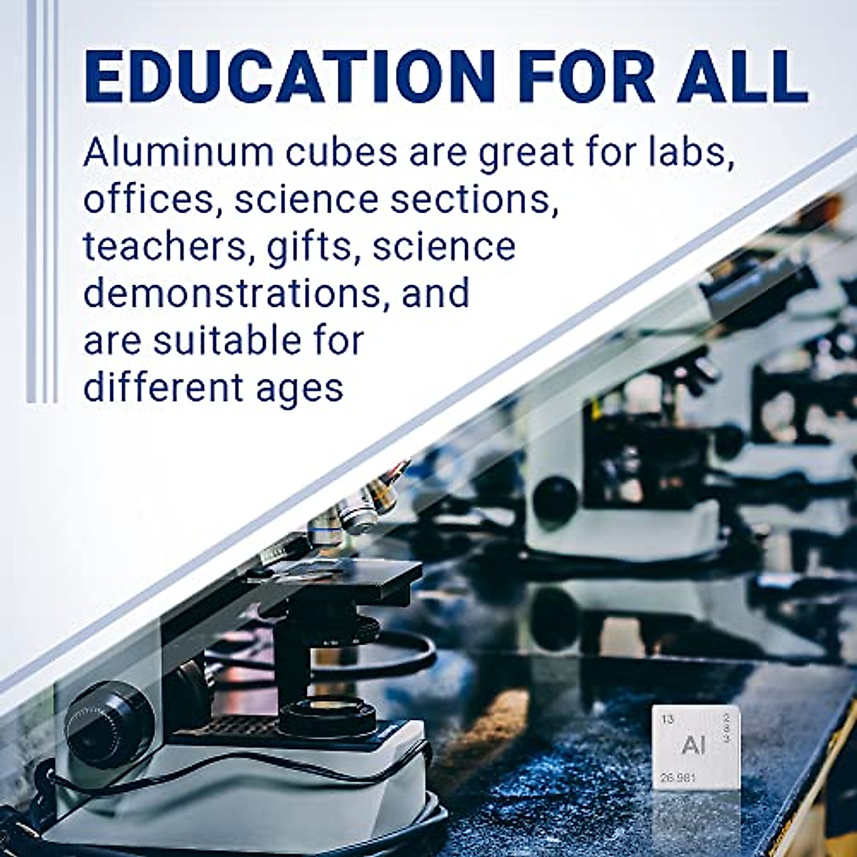 Aluminum Element Cube- Engraved - 1"