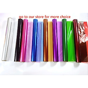 shareluck 100ft x 17" Orange Cellophane Wrap Roll - Transparent Cellophane Wrap Orange for Halloween to Wrap Gift Basket, Treat,Wine, Party Decoration