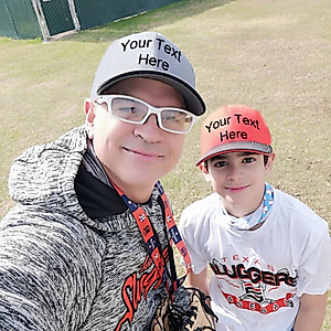 Custom Embroidered Baseball Hat Your Own Text Curved Bill Adjustable Metal Back Personalized Dad Hats