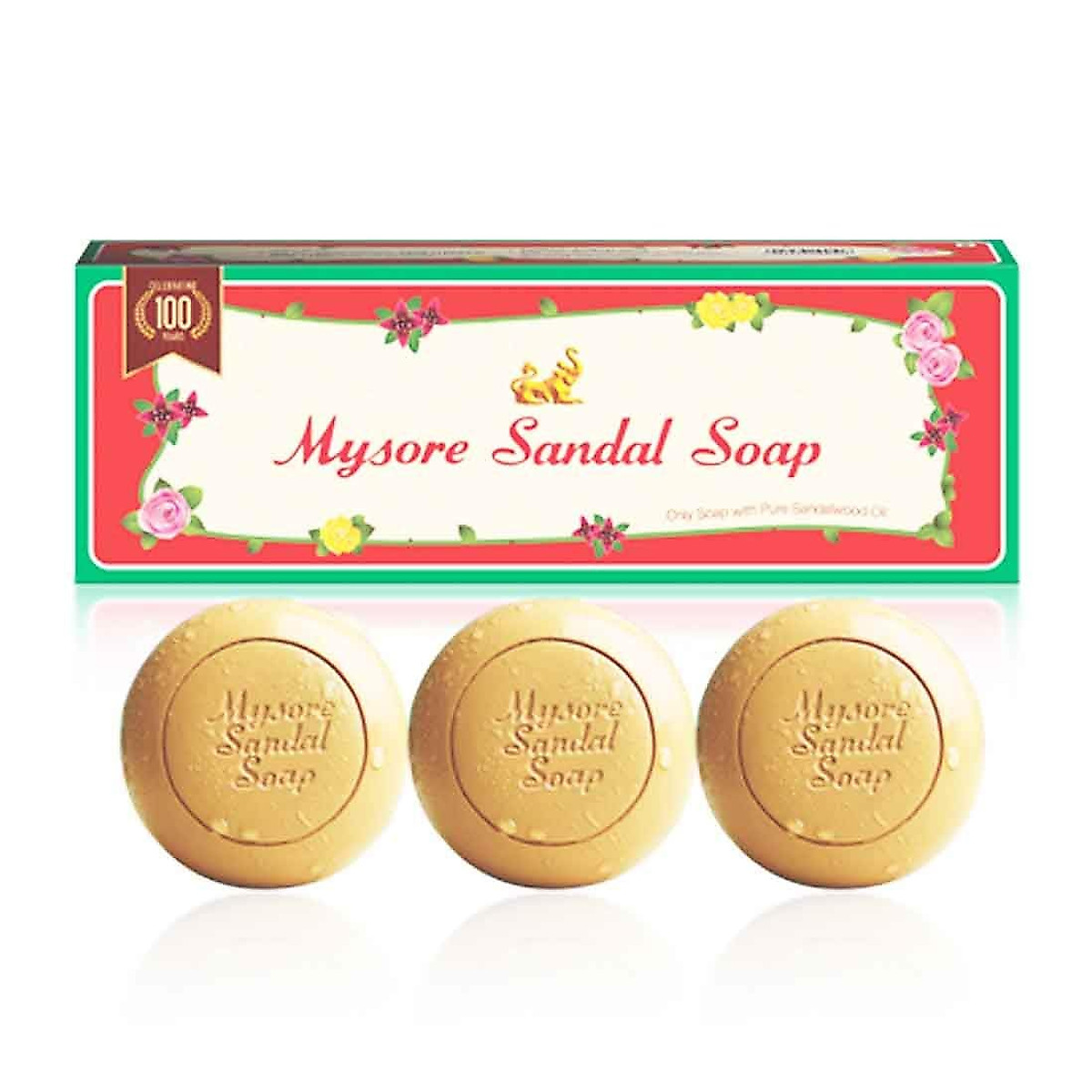 Mysore Sandal Soap, 150g (Pack of 3)