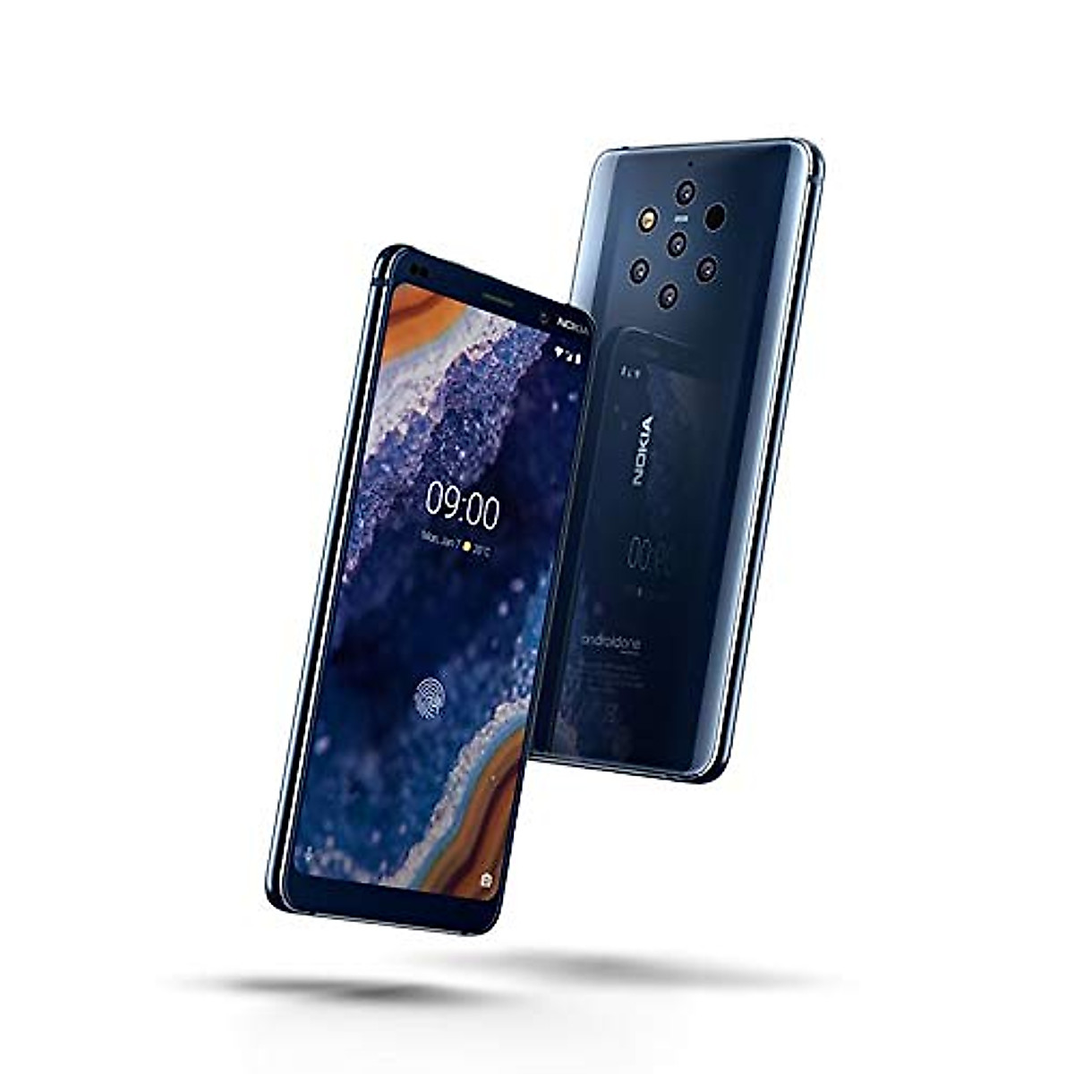 Nokia 9 PureView - Android 9.0 Pie - 128 GB - Single Sim Unlocked Smartphone (at&T/T-Mobile/Metropcs/Cricket/H2O) - 5.99" QHD+ Screen - Qi Wireless Charging - Midnight Blue - U.S. Warranty