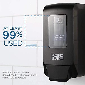 Pacific Blue Ultra Gentle Foam Hand Soap Refill (43714), Compatible Only With Pacific Blue Ultra Manual Dispenser, Dye and Fragrance-Free, 40.5 FL OZ, 4 Refills Per Case