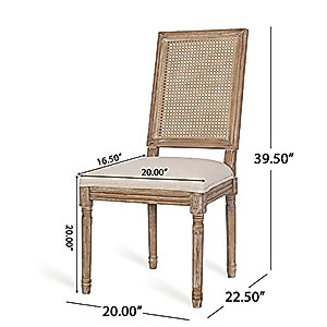 Christopher Knight Home Regina Dining Chair, Wood, Beige + Natural
