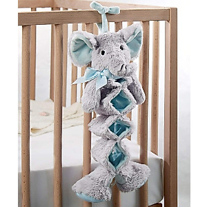 Lil' Llama Baby Musical Pull Toy - Infant Baby Elephant Musical Toy for Crib or Playpen Plays Brahms Lullaby - Entertain Baby with Music – Pull-Down Musical Toy - Soft Pull String Musical Toy