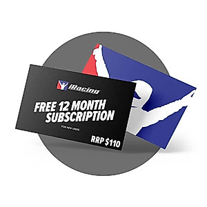 Next Level Racing F-GT Elite Formula and GT Aluminum Profile Simulator Cockpit iRacing Edition (NLR-E012) - PC and Next Level Racing Floor Mat (NLR-A005)