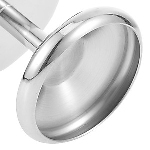 Housoutil Dessert Cup Reusable Footed Dessert Bowl Stainless Steel Ice Cream Cup Trifle Dish for Dessert Ice Cream Trifle Parfait Sundae Nuts Yogurt Smoothie Pudding Cocktail Drinks