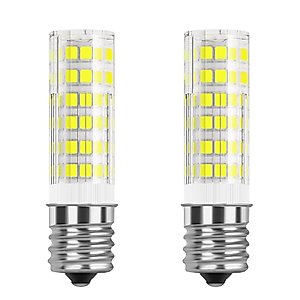 KEI D28A KEL 2816x Refrigerator Bulb, Freezer Light Bulb Replacement 100-265v Refrigerator E17 3.8w 40w Halogen Equivalent Daylight KEI D28M KEL 2815 5304522314 5304517886 6000K 2-Pack