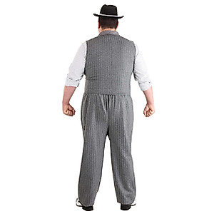 Men's Plus Size Ruthless Gangster Costume 3X
