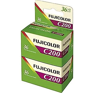 Fujifilm Fujicolor C200 35 mm 36 Exposure Colour Print Camera Film Twin Pack
