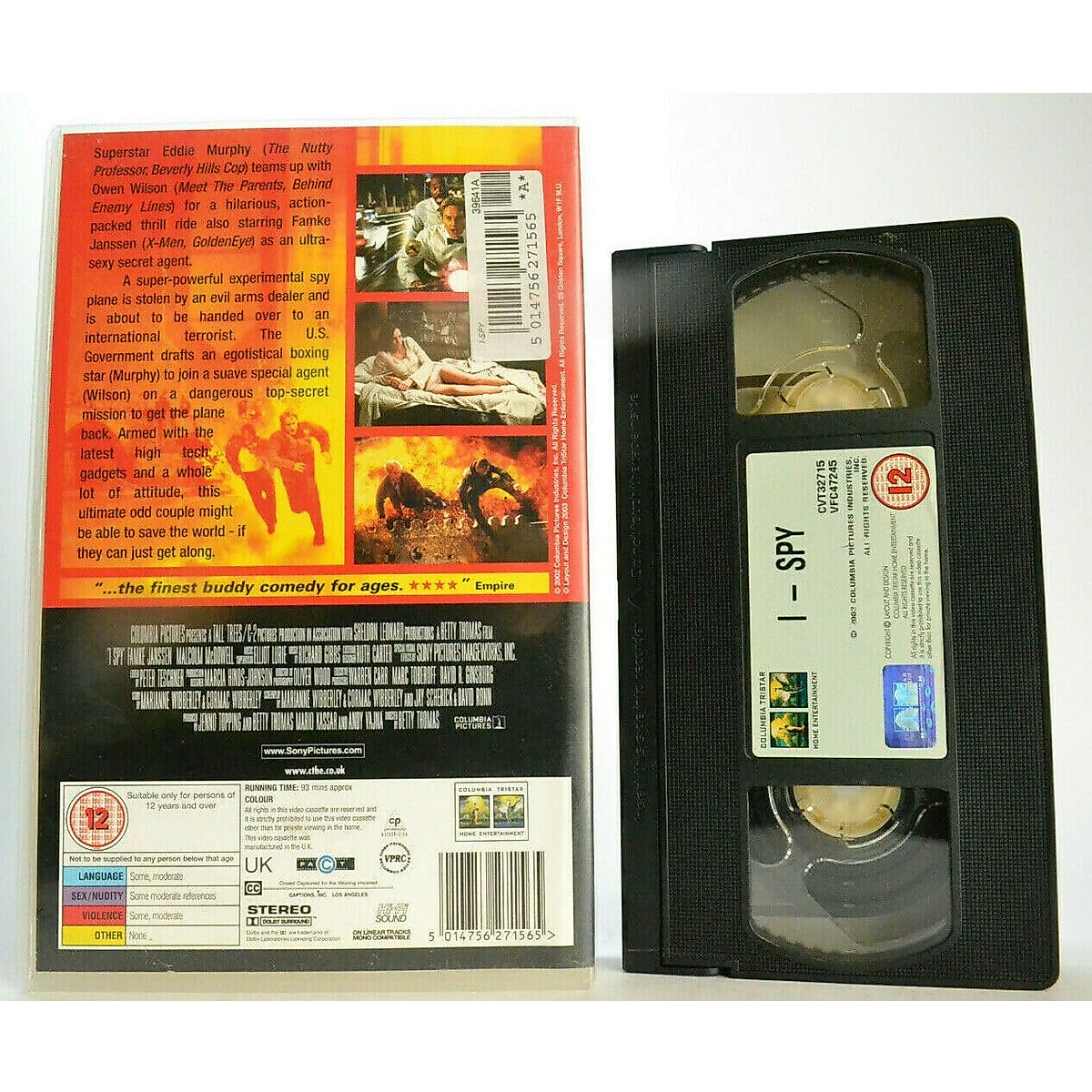 I SPY - Columbia Tristar - Action - Comedy - Eddie Murphy - Owen Wilson - VHS