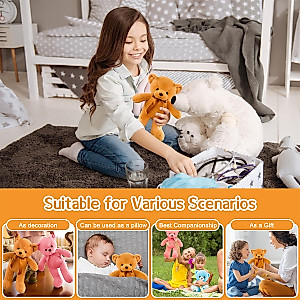VYUSIT Teddy Bear Stuffed Animals 12“ Soft Cuddly Stuffed Plush Teddy Bear Cute Plush Toys for Birthday Christmas New Year Valentine’s Day Wedding Party