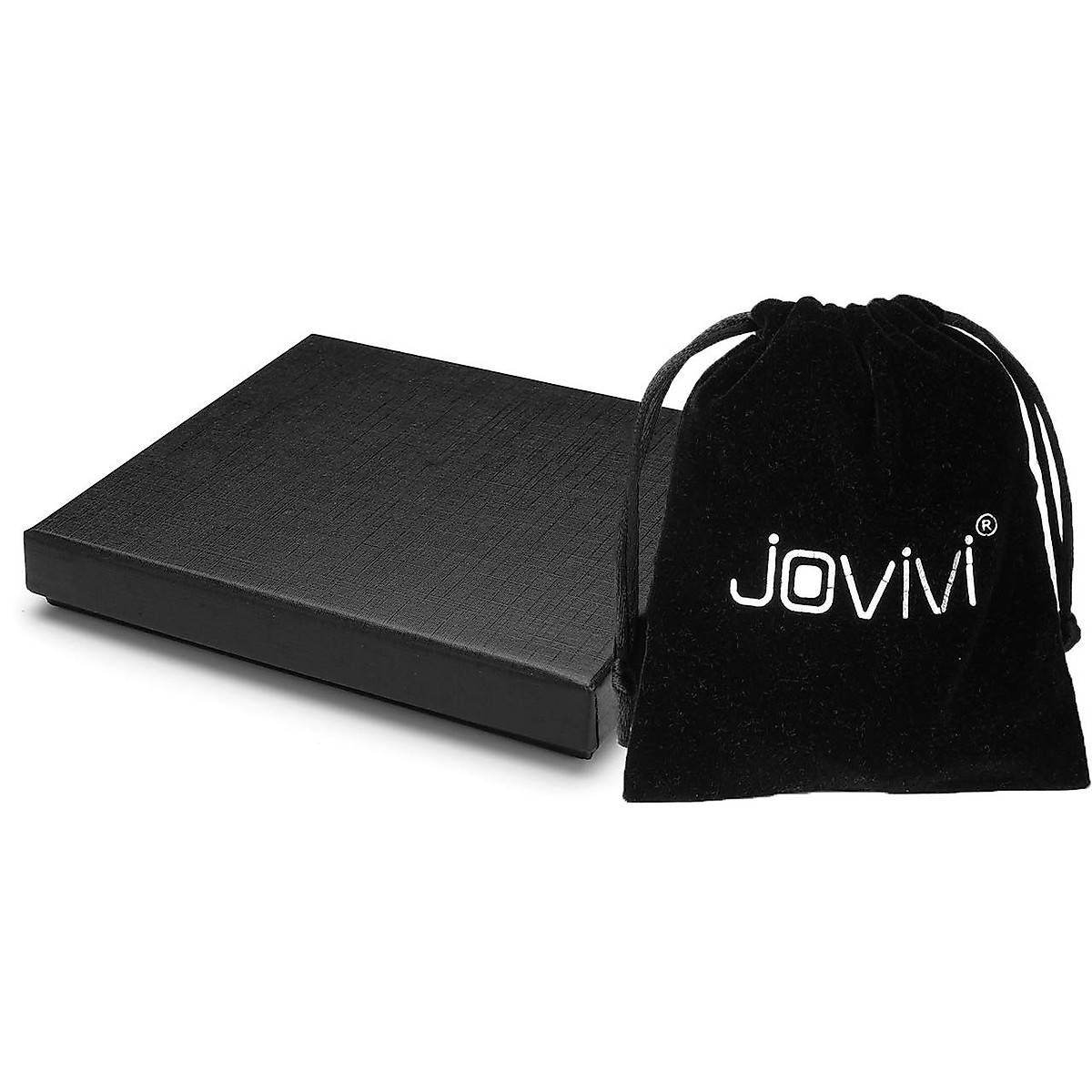 Jovivi Teardrop Floating Charms Memory Locket Necklace - 316 Surgical Stainless Steel Buckle Closure