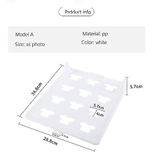 SXYLOB Clothes Organizer Tray 10 layer, T Shirt Clothing Folding Storage Shelf Rack Wardrobe Closet Divide Partition Stacking Board (NO.A3)