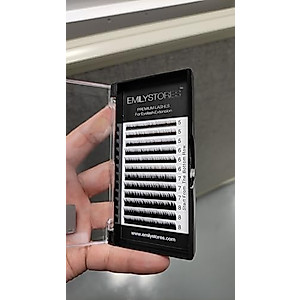 EMILYSTORES Bottom Lash Extension Eyebrow Eyelash Extensions Under Lower False Lashes Mixed J Curl 0.10mm Length 5mm 6mm 7mm 8mm In One Tray