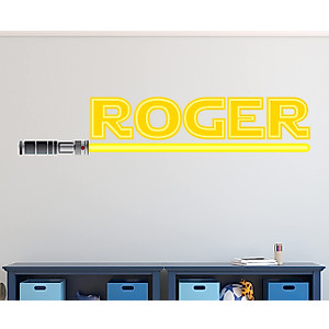 Kyle Cornhole Sword Custom Name Wall Decal - Wall Sticker - Blade Wall Decor Art Peel & Stick Vinyl Removable for Kids Green