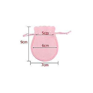 GBSTORE 10 Pcs Velvet Drawstring Bags Jewelry Gift Calabash Pouches for Storage Necklace Bracelet Earrings Headphones Watch Candy and Other Small Items