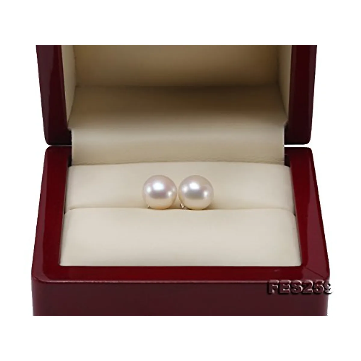 Womens Pearl 925 Sterling Silver Earrings Natural Button White Cultured Freshwater Pearl Stud Earrings AAA Quality