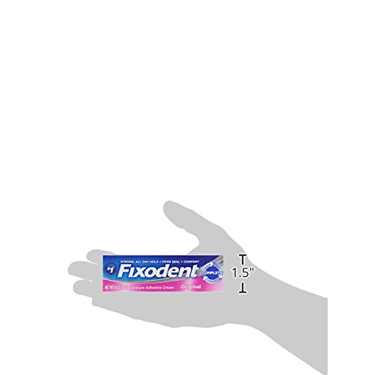 Fixodent Original Denture Adhesive Cream 1.4 Oz (Pack of 2)