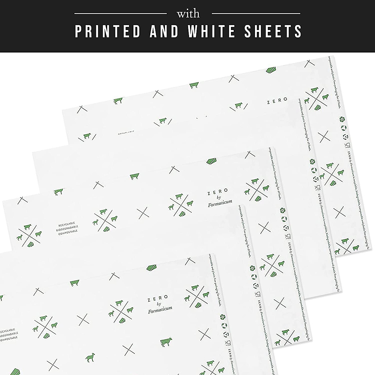 Formaticum Zero Cheese Storage Paper, Compostable, Biodegradable, and Plastic-Free Paper to Keep Cheese and Charcuterie Fresh, 9 x 13 Inches, 30 Total Sheets (2 Boxes)