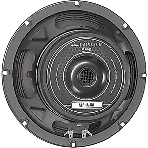 Eminence American Standard Alpha-8A 8" Pro Audio Speaker, 125 Watts at 8 Ohms, Black