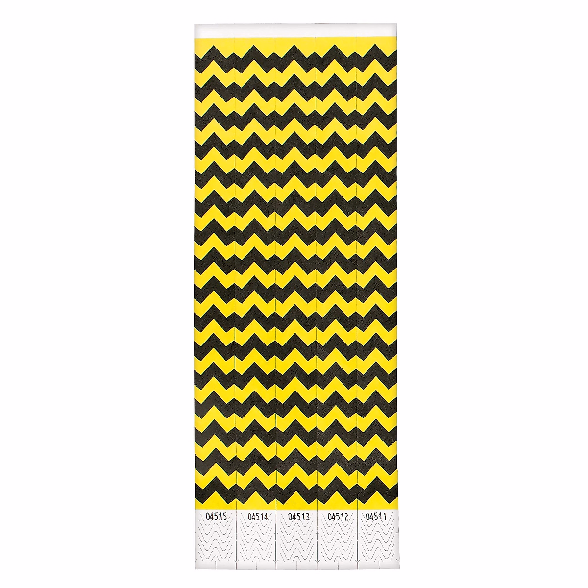 Vibrant Chevron Yellow Wristbands - 500 Pack - Durable & Comfortable Material, Perfect for Events & Fashion Statements