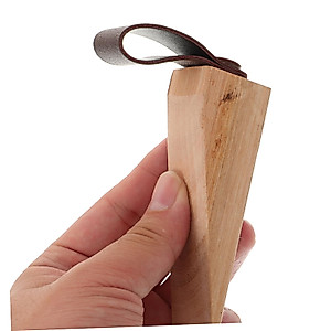 2pcs Protective Door Stop Wood Door Wedge Home Tools Door Stopper Home Door Wedge Wooden Door Blocker Solid Wood Door Stopper Creative Door Stopper Household Supplies