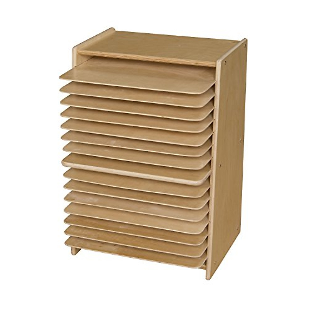 Contender C990647 Birch Mobile Drying and Storage Rack for Home Office, Ready to Assemble