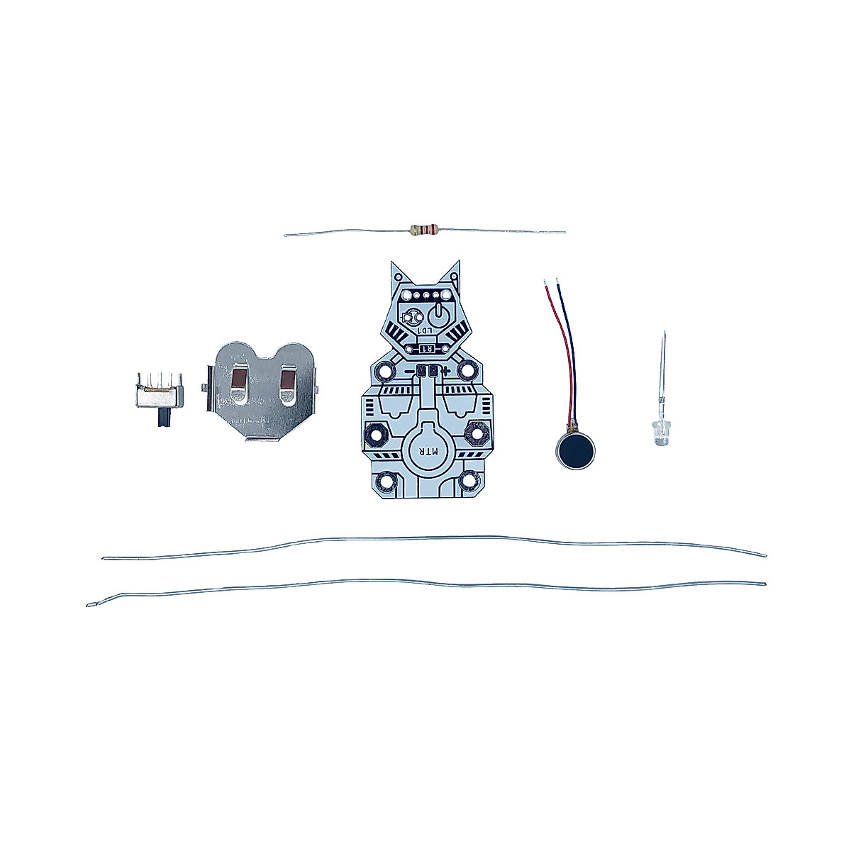 CAT-CAT Walker | Soldering Kit | DIY Electronics Kit for STEM and STEAM Students | Intermediate Hardware Design Kit | Brushbot Electronics Kit
