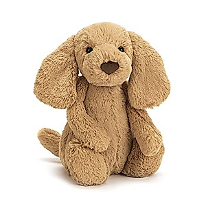 Jellycat Bashful Toffee Puppy Stuffed Animal Plush Dog, Medium, 12 inches