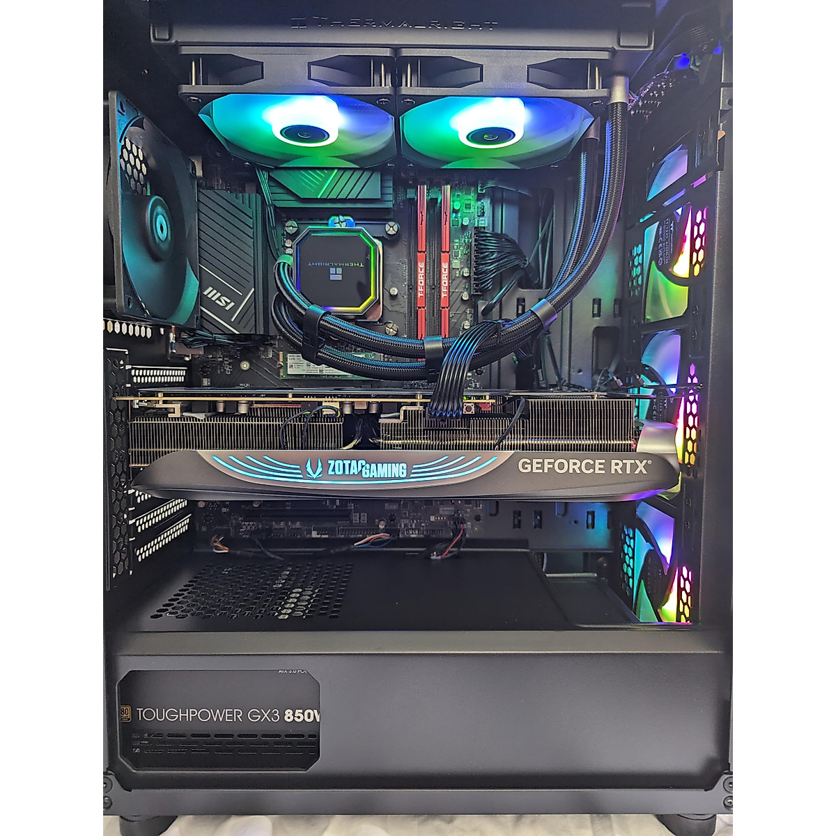 Centaurus Polaris 5A8 PC - AMD Ryzen 9 7900X 12-Core, 32GB DDR5 RAM, RTX 4090 24GB, 2TB NVMe SSD, 240mm Liquid Cooler, Windows 11 Pro | VR Ready Custom Gaming Computer Desktop