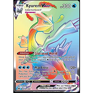 Pokemon - Kyurem VMAX 197/196 Lost Origin Secret Rainbow Rare Foil