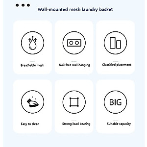 Mesh Hanging Popup Laundry Hamper, Foldable Pop-up Mesh Hamper Dirty Clothes Basket With Carry Handles Easy to Open and Fold Flat for Storage, Odors & Moisture Proof (Green)