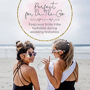 Samantha Margaret - Bride Plastic Mason Jar Tumbler for Bachelorette Parties, Weddings, Bridesmaid Gifts, Reusable Cup with Lid and Straw, 16oz - 1 Tumbler