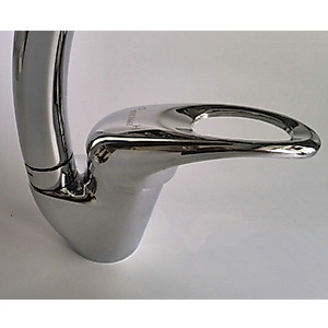 Bathtub Faucet 360 Degree Swivel Kitchen Sink Faucet Brass Single Hole Long Spout Cold & Hot Water Tap