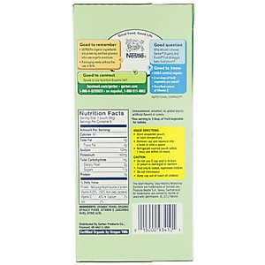 Gerber 2nd Foods Organic, Pear Spinach (6 Count, 3.5 Oz Each)