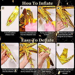 PARTYNOW 137Pcs Black and Gold Balloons Garland Arch Kit 5/10/12/18in Black Metallic Gold Confetti Latex Balloons with Explosion Star Balloons for Graduation Anniversary Birthday Party Decorations