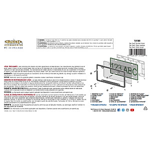 Cruiser Accessories 15190 Neo Sport License Plate Frame, Brushed Nickel
