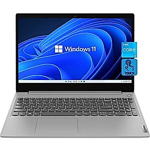 Lenovo 2022 Newest ideapad 3 Laptop, 15.6 Inch Touch Screen, Intel Core i3-1115G4 Processor, 12GB RAM, 512GB SSD, WiFi 6, Webcam, Card Reader, Windows 11 Home, Bundle with JAWFOAL