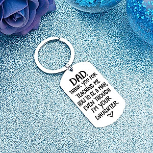Father's Day Gifts for Men Dad Valentines Day gifts for Him Men Step Dad Daddy Dad Keychain Gifts from Daughter for Him Birthday Father's Day Dad Meaningful Christmas Gifts for Him Dad New Driver Gift